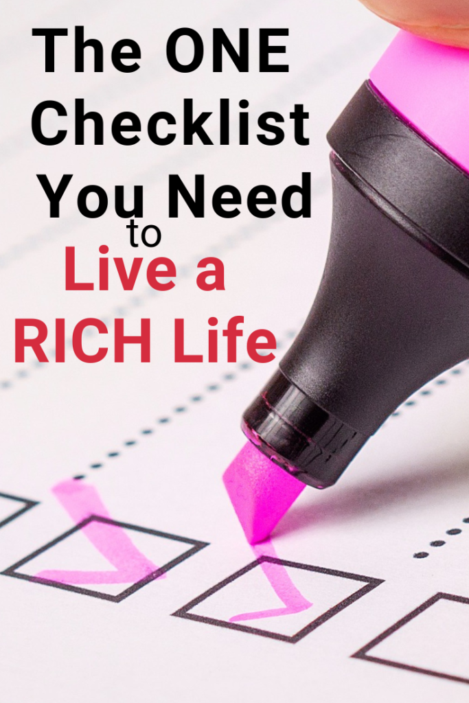 The One Checklist You Need to Live a Rich, Fulfilling Life | Penny ...